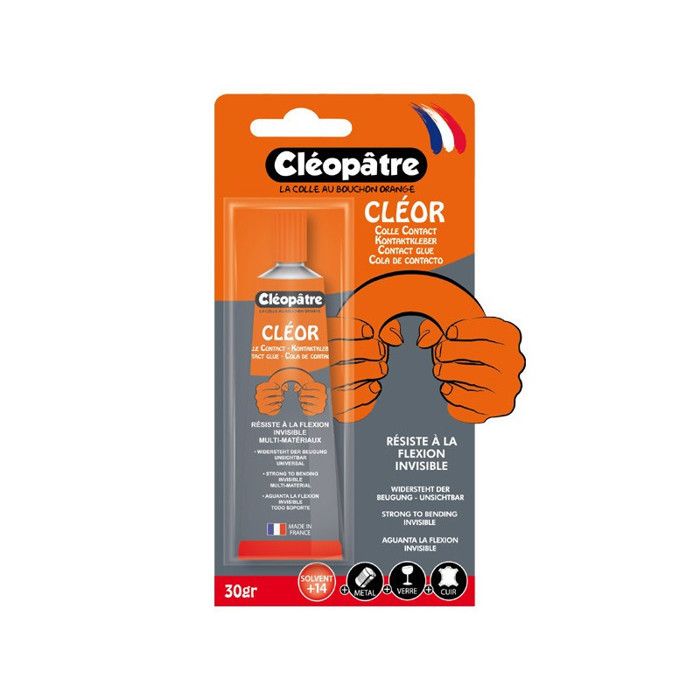 Colle contact - CLEOPATRE - Cléor 30g - Multi-matériaux - Flexible ...