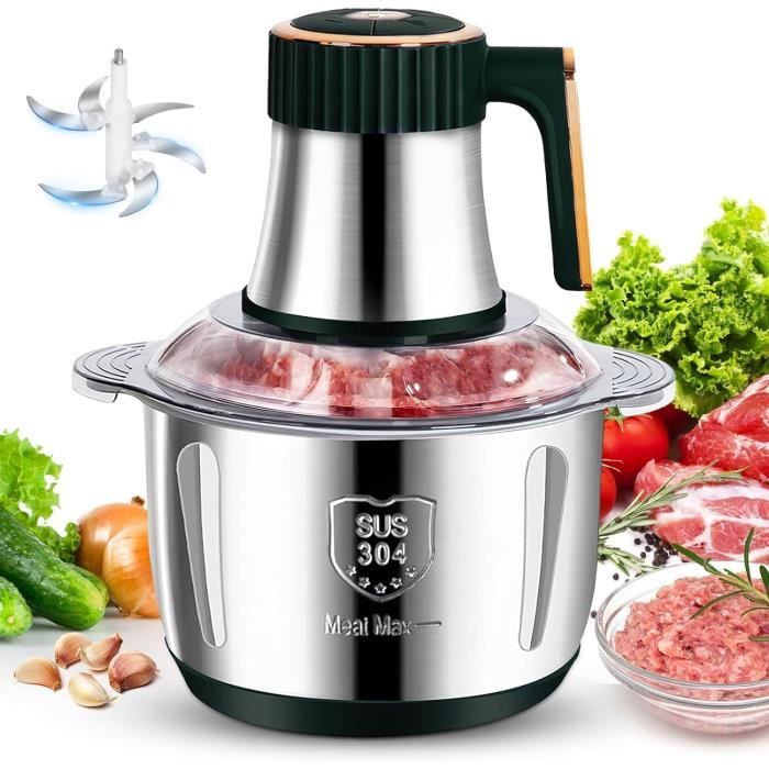 Hachoir A Viande Robot Culinaire 500w Hachoir électrique 5l 6 Lames