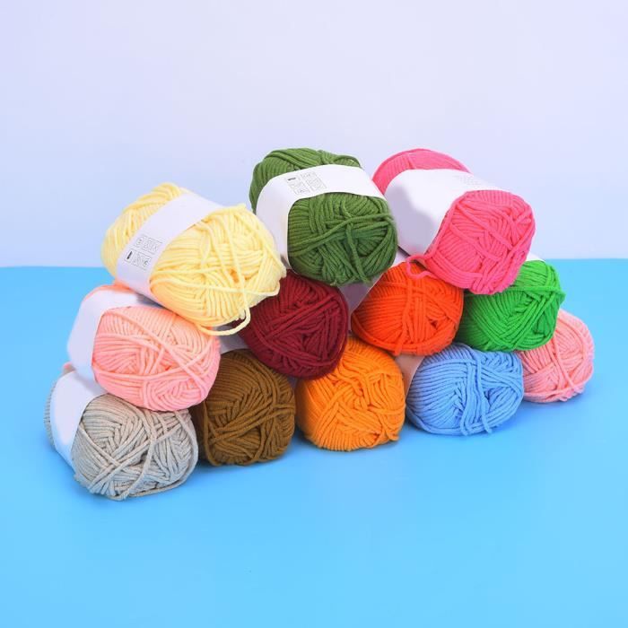 Qiilu Fil de coton de lait Baby yarn, wool yarn for knitting without ...
