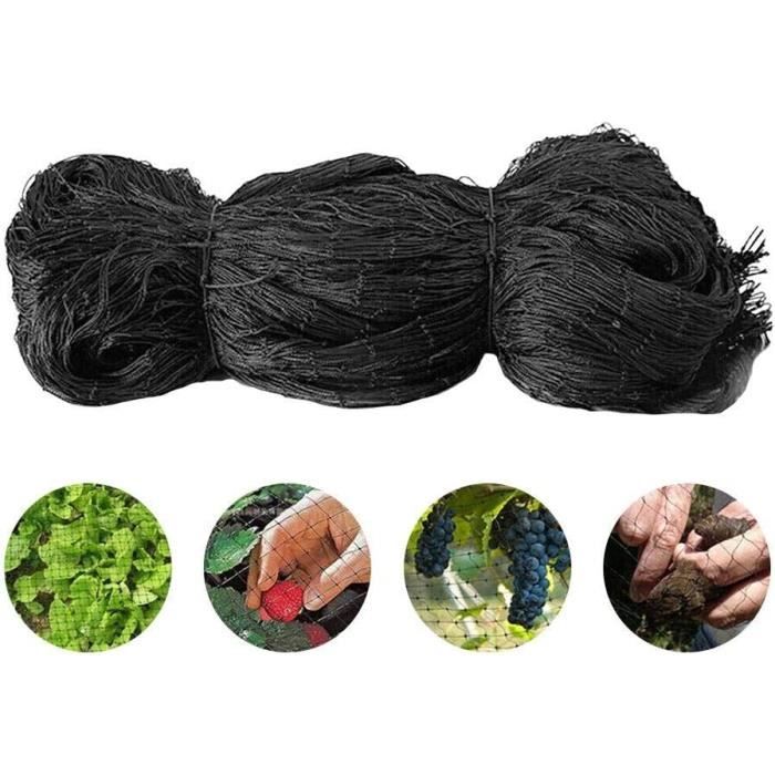 Filet de Jardin Treillis Nylon Filet Noir pour Culture de Fruits d ...