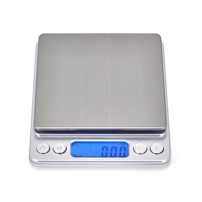 Balance de précision Plateau en acier inoxydable Capacité 500g ...