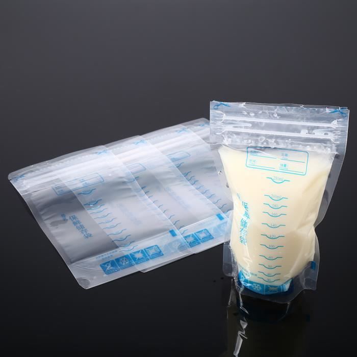 Sac de lait maternel 30pcs 250ml sacs de congélateur de stockage de ...