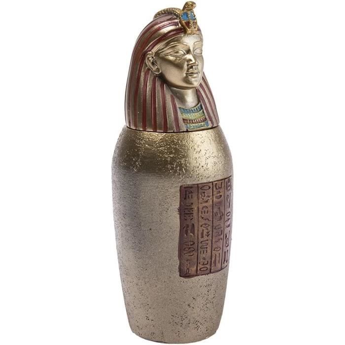Vase Canope Amset-Vase Égyptien Décoratif 21 Cm-Objet Décoration Égypte ...