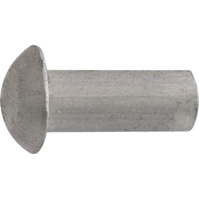 51Lot De 5 Rivets En Aluminium Ø8X20 Mm À Tête Demi-Ronde Bombée ...