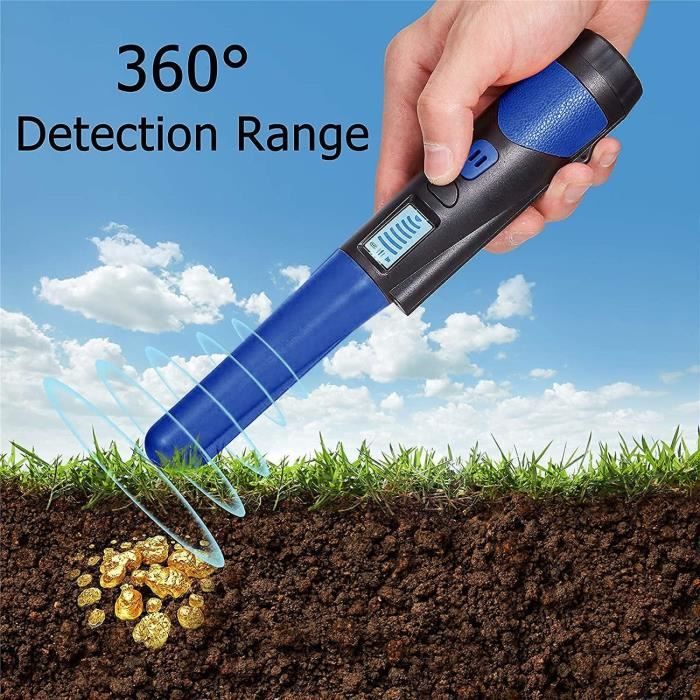 Détecteur de métaux Portable avec Sac 100% étanche Or Argent détecteur de métaux avec Trois ...