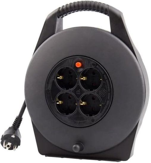 LEDKIA LIGHTING Enrouleur Extensible 10m 3x1.5 mm Noir86 - Cdiscount ...