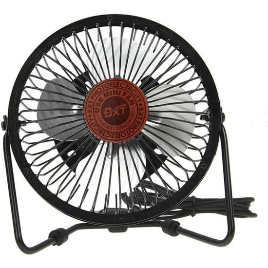 4" Mini Ventilateur Usb Portable En Fer Rétro Fan Ventilo Table Léger ...