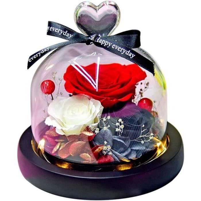 FLEUR STABILISEE - FLEUR ETERNELLE Naturelle Rose Eternelle sous ...