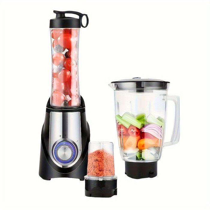 -Mélangeur pour shakes et smoothies, mixeur 3 en 1 et robot culinaire ...