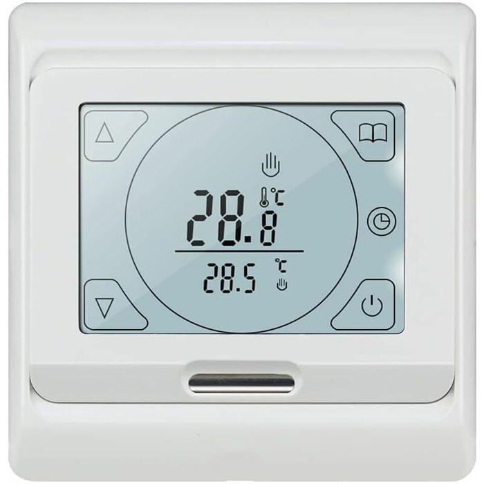 Thermostat Chauffage au Sol lectrique Programmable 16A avec Sonde et cran Tactile LCD VHV ...