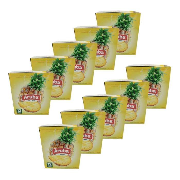 Aruba - Lot 10x Boisson instantanée arôme ananas - 12 x 30g - Boîte ...