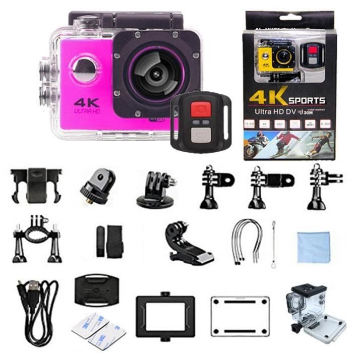 Rose-Riginal ltra ltra ltra 4 ltion amera 1080-30li 2.0 pouces, étanche ...