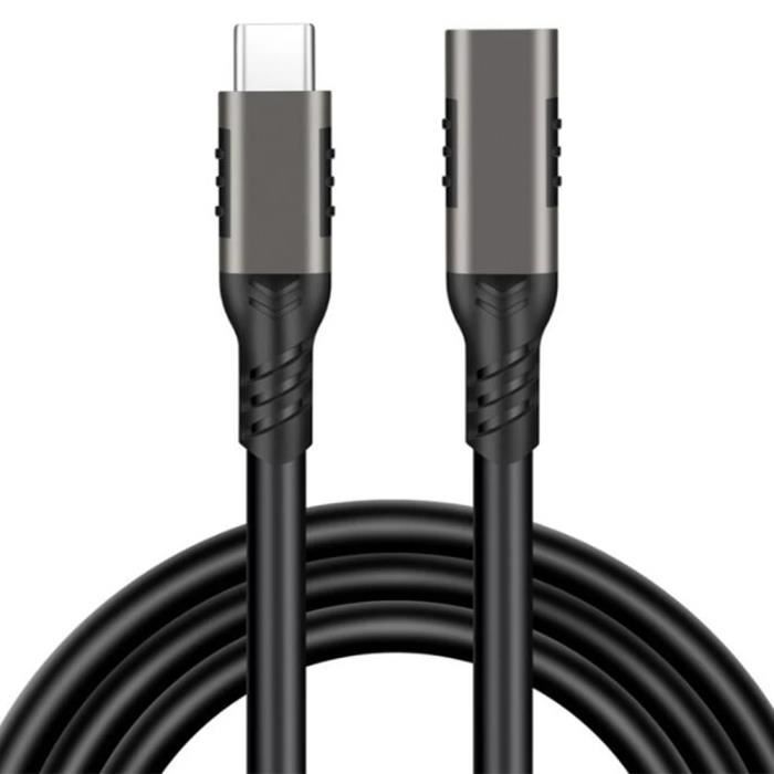 2M - PVC - Câble d'extension USB 100 type C mâle vers femelle, câble de charge pour Switch ...