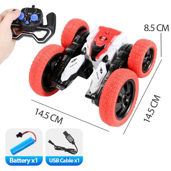 Cascadeur - Voiture cascadeuse 4x4 pour enfant, avec télécommande rotative à 360 degrés, Double ...