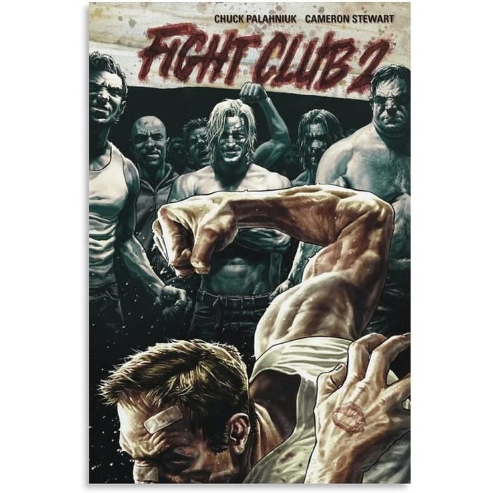 Poster rétro Movie Fight Club Artworks Impression sur toile Décoration ...