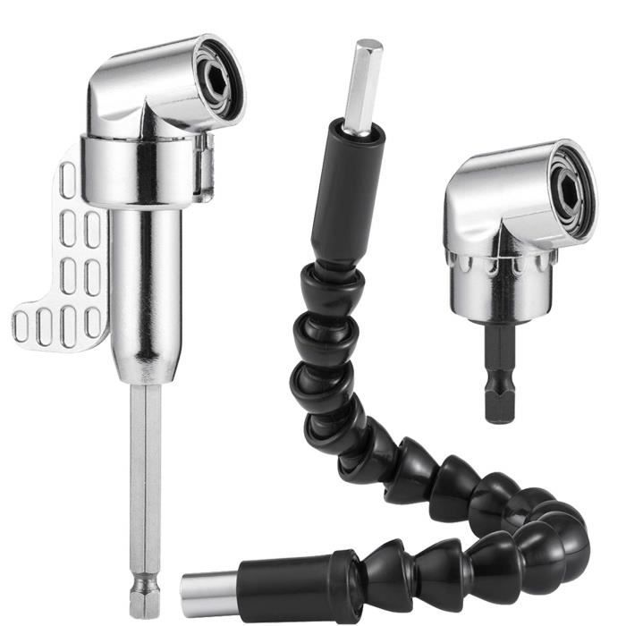 Foret à angle droit et kit d'extension d'angle flexible pour foret ou ... Foret à angle droit et kit d'extension d'angle flexible pour foret ou ...