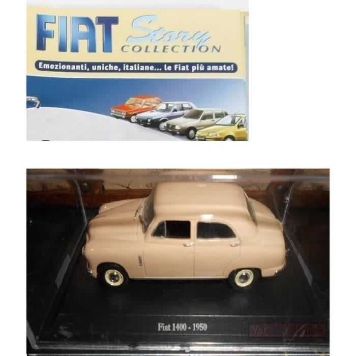 Fiat 1400 1950 MODELLINO DIE CAST 1:43 MODEL +BOX +fas Fiat Story ...
