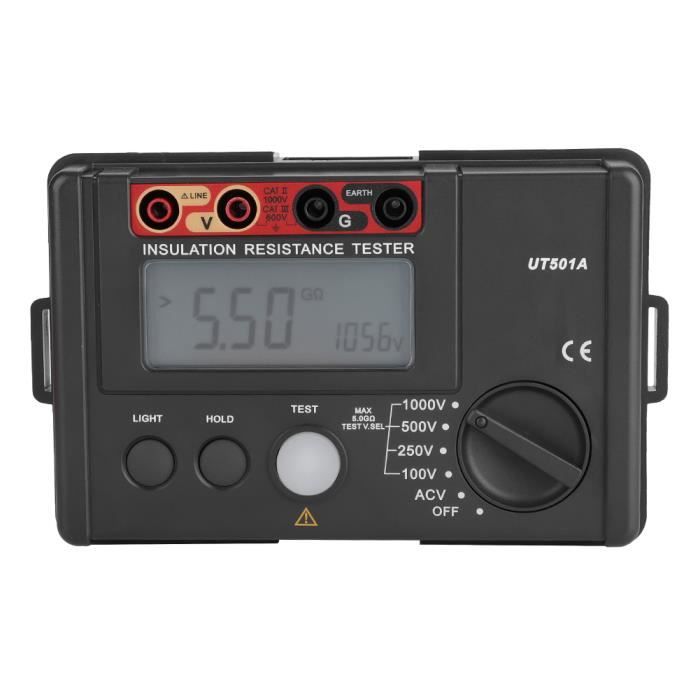 Testeur d'isolation, voltmètre d'isolation, résistance de terre d ...