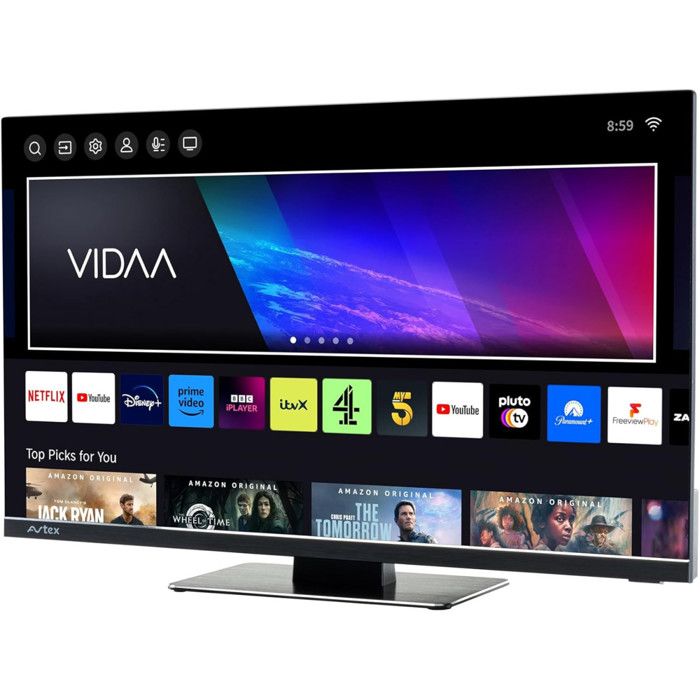 AVTEX TV LED 23.8'' 60cm Téléviseur Full HD Smart TV VIDAA Camping-car ...
