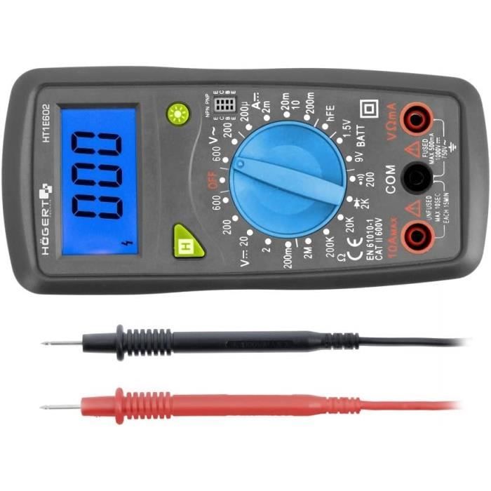 Appareil De Mesure Numérique Multifonction I Multimètre Jusqu'À 600 V ...