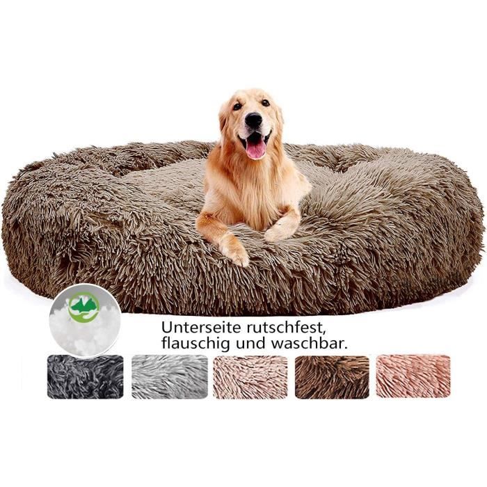 Coussin Pour Chien, Panier Pour Chien Anti Stress, Lit Moelleux Rond ...