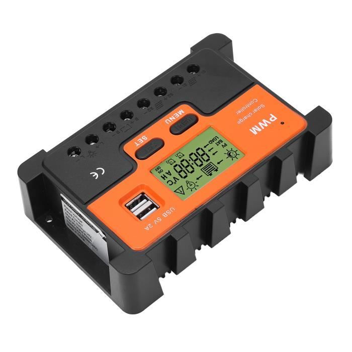 Contrôleur Solaire - DILWE - PWM 60A - Affichage LCD - 2 USB - 12V 24V 48V - Cdiscount Bricolage