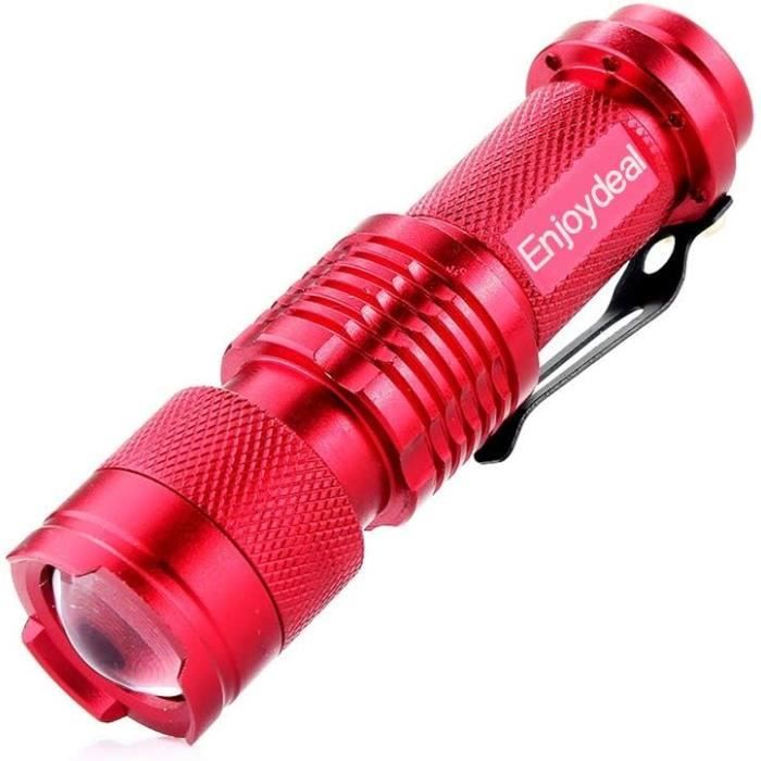 Mini Lampe Torche Led À Zoom Q5 1200Lm - Antidérapante - En Alliage D ...