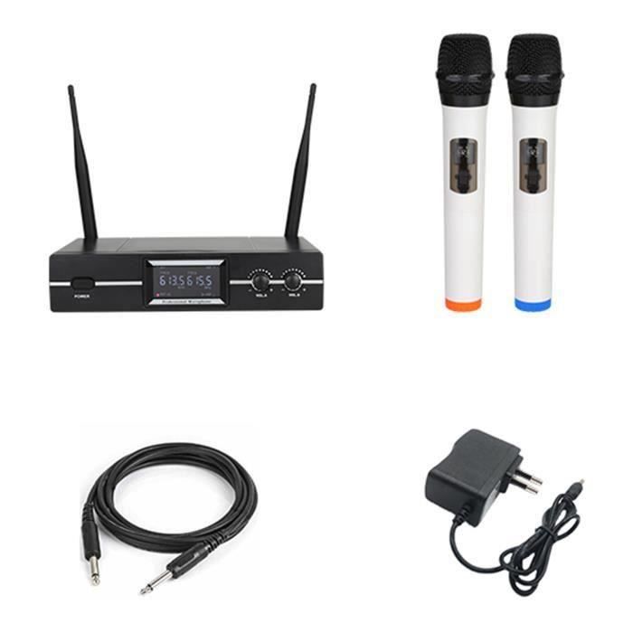 FLYING-Microphone Sans Fil 1 Glisser 2 Microphone VHF Microphone ...