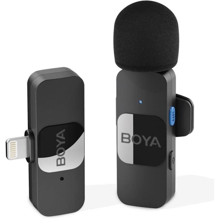 Micro iPhone Boya BY-V1,Micro Cravate sans Fil 2,4 GHz Plug Play Mnini ...