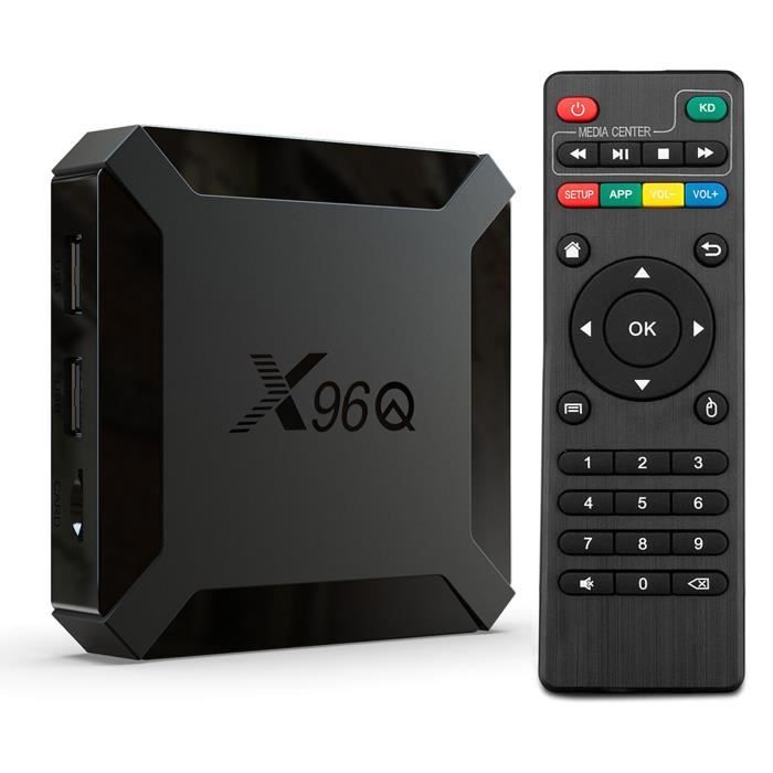 Boitier IPTV X96Q 2Go+16Go TV Box Android 10.0, lecteur multimédia ...
