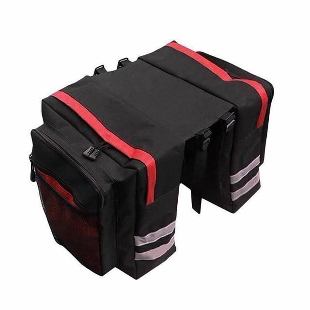 Sacoche de transport double pour vélo SEVENTUM - Rouge - Support ...