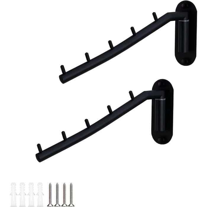 Rabattable Pliant Cintre Mural pour Vêtements, Porte-Manteaux Pliant ...