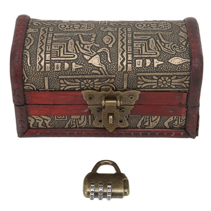 Tbest boîte au trésor de pirate Boîte de rangement en bois vintage ...