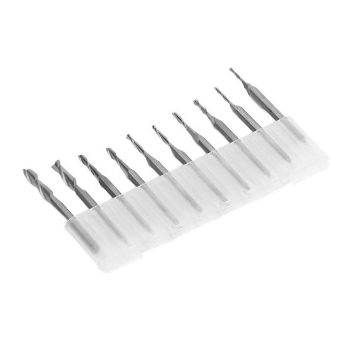 TMISHION Fraise en bout 1/8in End Mill High Speed Steel End Mill Set 1. ...