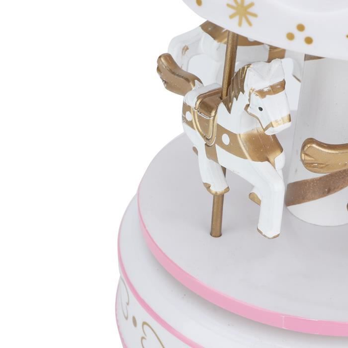 Boîte à musique carrousel - YOSOO - Blanc - Pour enfants - 18 x 10,8 cm ...