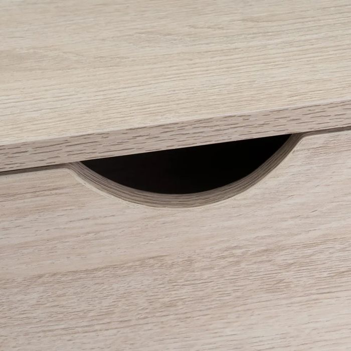 Meuble console - JUANIO - Console 80x30x75 cm - Bois & métal - Naturel ...