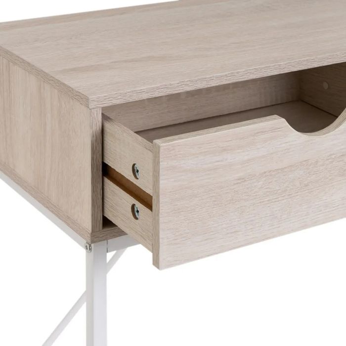 Meuble console - JUANIO - Console 80x30x75 cm - Bois & métal - Naturel ...
