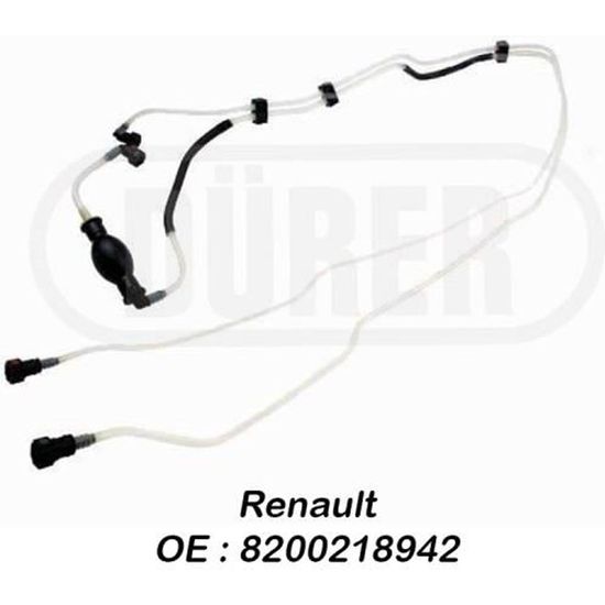 Kit poire d'amorcage avec tuyauterie de carburant Durer 1.5 DCI ...