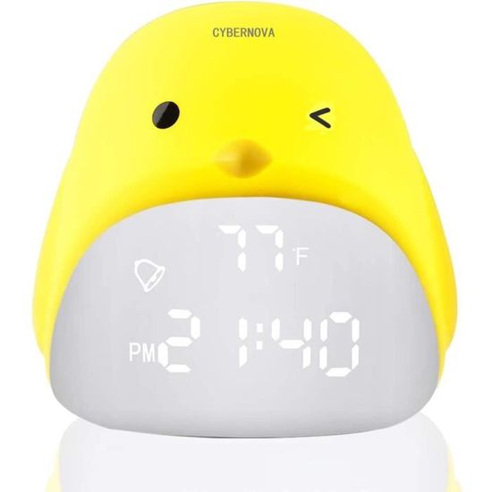 CYBERNOVA Mignon Réveil Numérique Poussin pour Filles Garçons, Horloge ...
