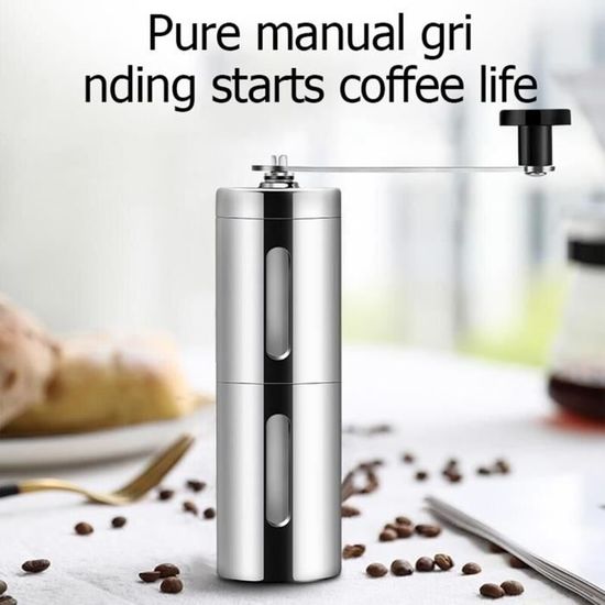 Mini Machine à café manuelle Portable réglable en céramique moulin à ...