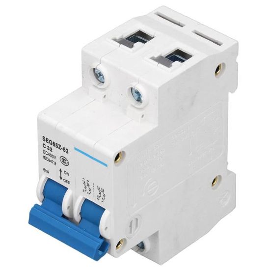 Duokon Disjoncteur CC Disjoncteur miniature DC 2P 6KA 400V Commutateur d'air pour grille de ...