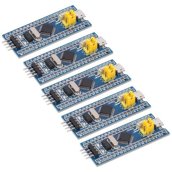5PCS STM32F103C8T6 Carte de développement système minimum Mirco USB 40 broches Module d ...