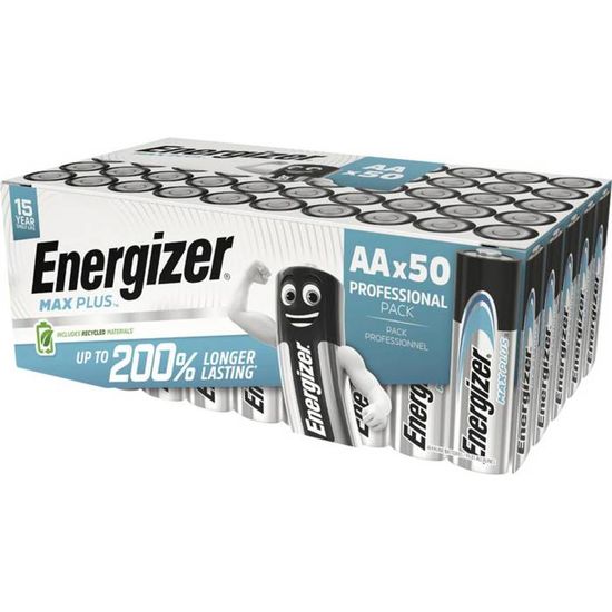 Energizer Max Plus Pile LR6 (AA) alcaline(s) 1.5 V 50 pc(s) - Cdiscount ...