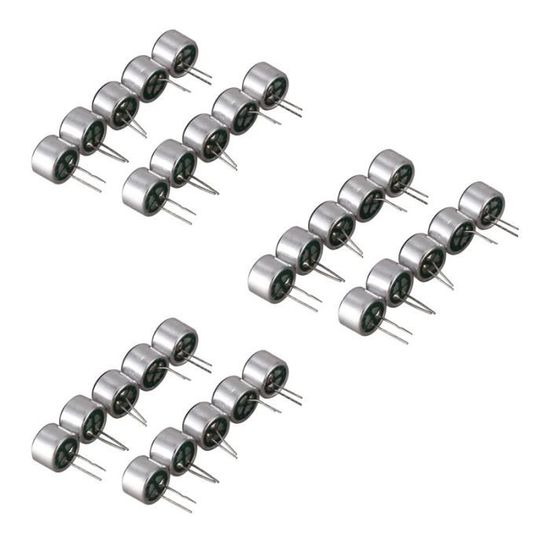 Microphone,Lot de 30 capsules micro pour miniphones,9.7mm x 7mm,2 ...