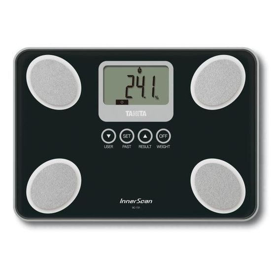 SHOT CASE - TANITA BC731BK36 Pese-personne - Design en verre - Noir ...