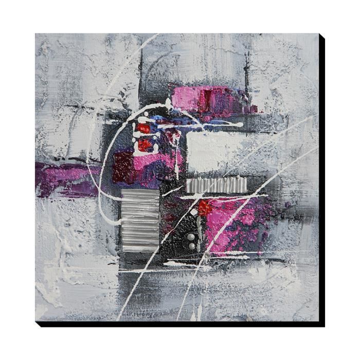 AONBAT Tableaux de peinture à l'huile Peint à la Main abstrait abstrait ...