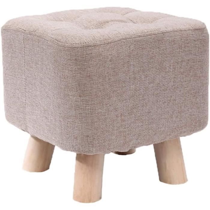 Petit Tabouret Tissu Tabouret Salon Canapé Tabouret Table Basse En Bois ...