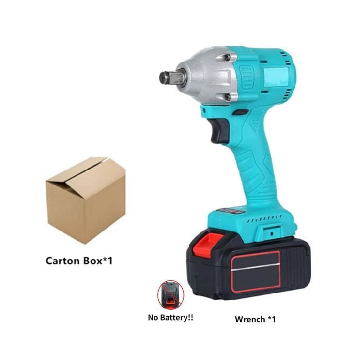 Seule clé - Visseuse à chocs électrique sans fil, Sans balais, 1-2 pouces, 88V, 48V, Batterie ...