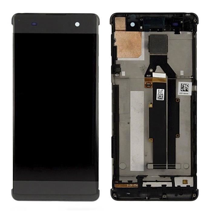 Vitre Tactile + Écran Lcd Assemblé Pré-Monté Sur Châssis Pour Sony Xperia XA F3111 F3112 -Noir ...