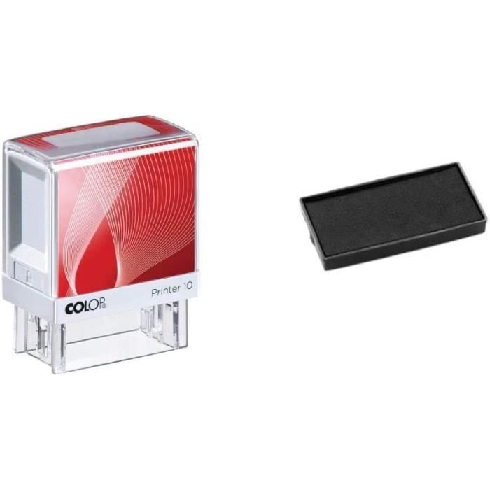 Tampon encreur Personnalisé 3 lignes COLOP Printer 10 27x10mm pour ...